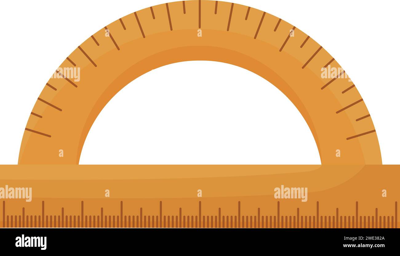 Architect ruler gear icon cartoon vector. Desk chart Stock Vector Image ...