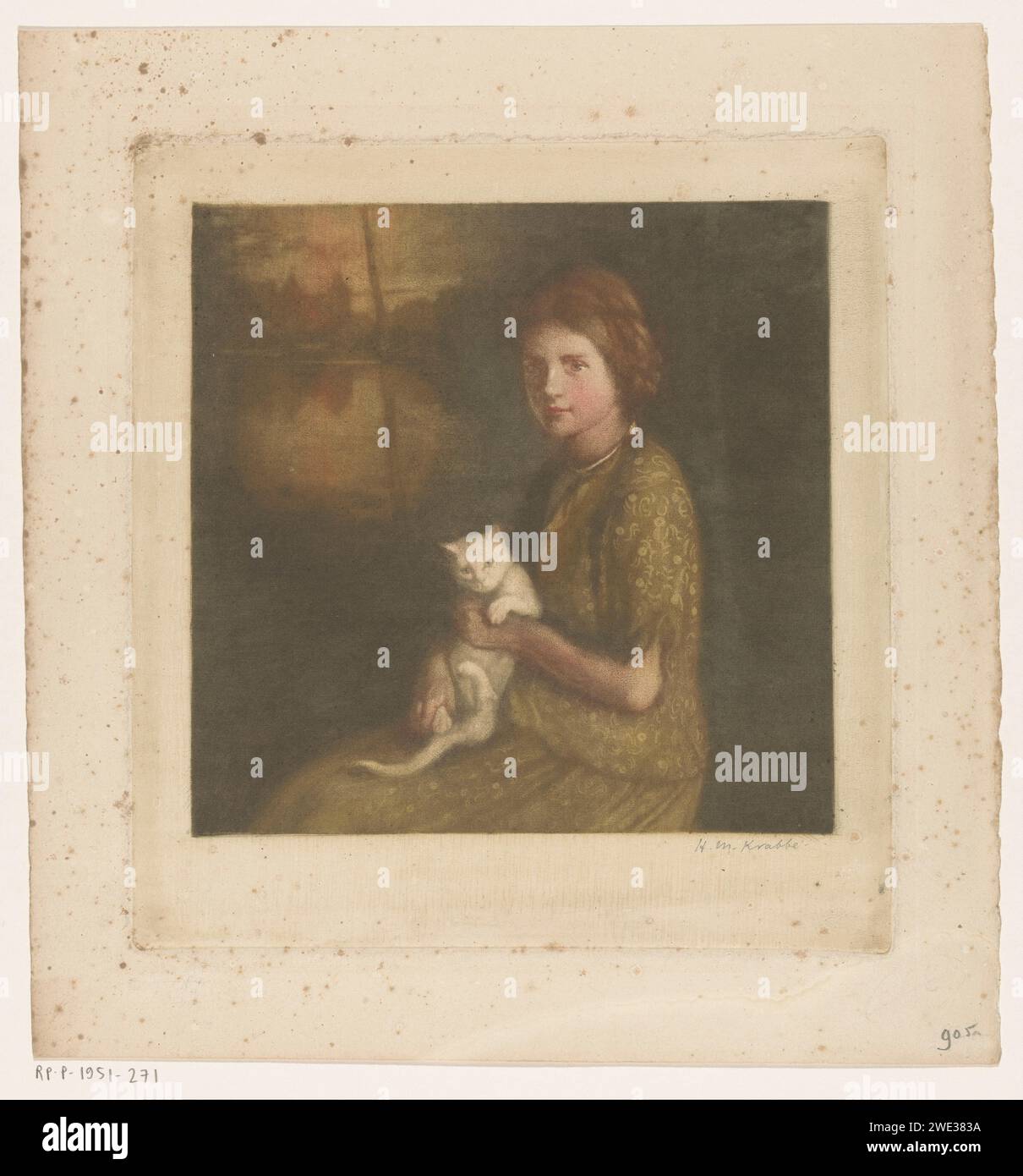 Girl with a cat hi-res stock photography and images - Alamy