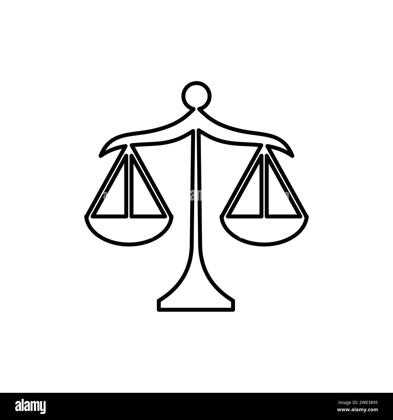 Libra zodiac sign logo icon isolated horoscope symbol vector ...