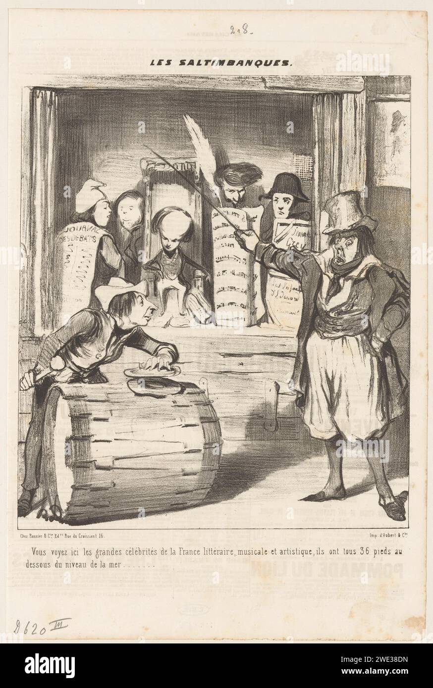 Charlatan gives a performance about French celebrities, Honoré Daumier ...
