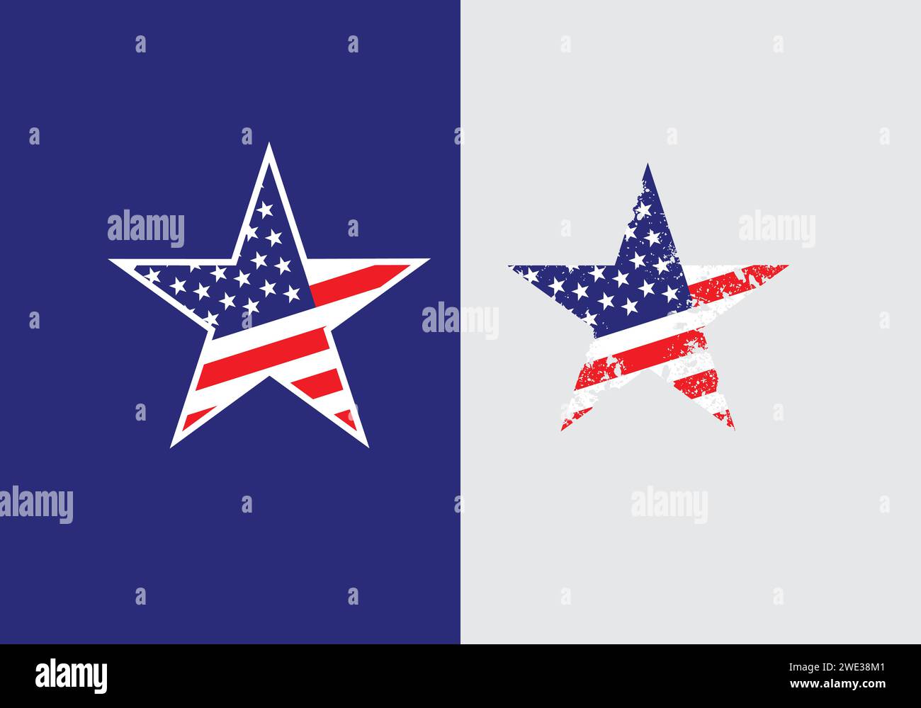 United States of America icon flag symbol sign.Flag of USA icon in star ...