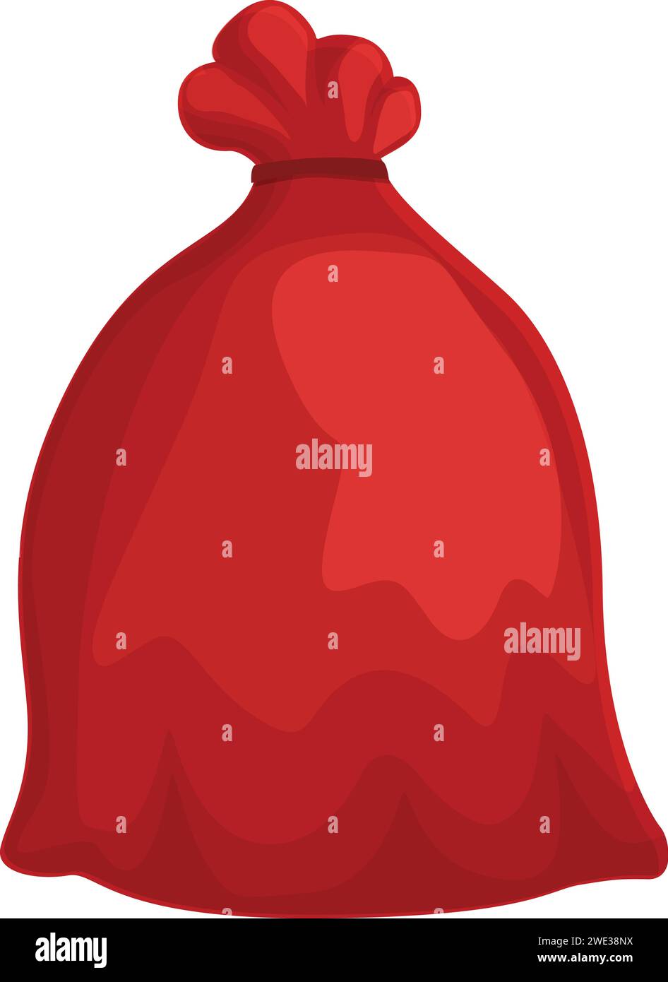 Red general rubbish bin Stock Vector Images - Alamy