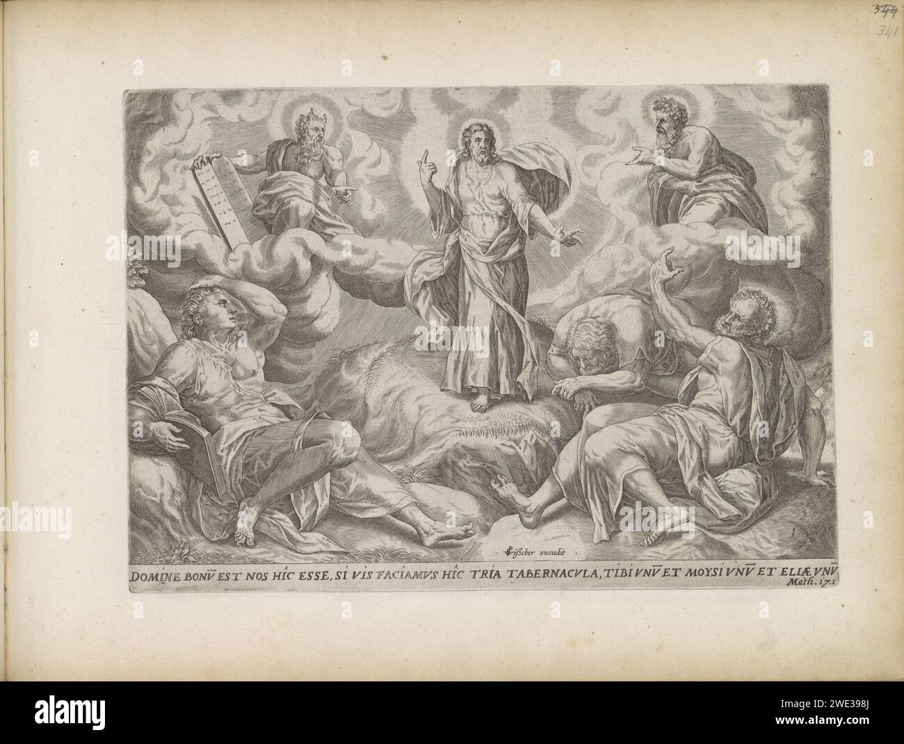 Transfiguration, 1643 print The glorification on the mountain. Moses ...