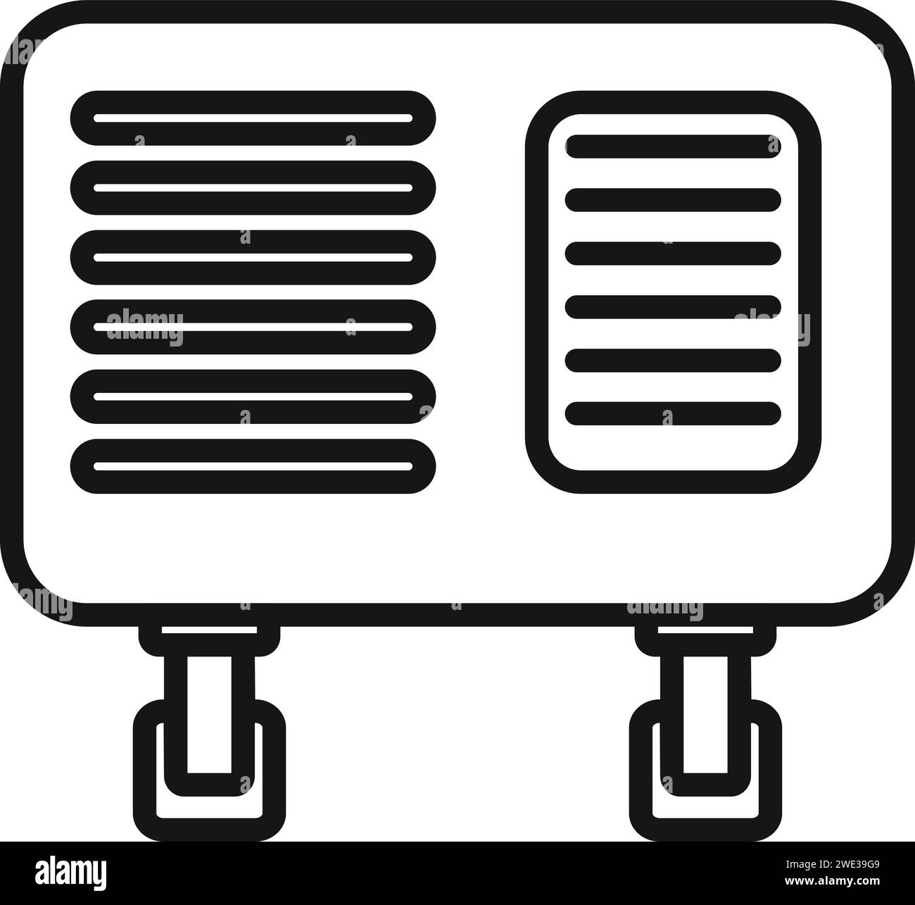 Install air conditioner Black and White Stock Photos & Images - Alamy