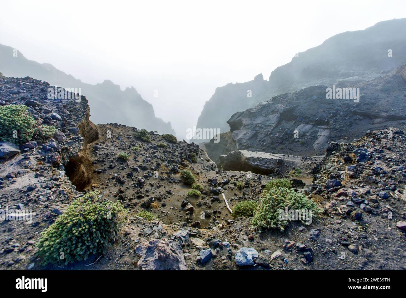 Volcano Trail on the island of La Palma (Canaries, Spain Stock Photo ...