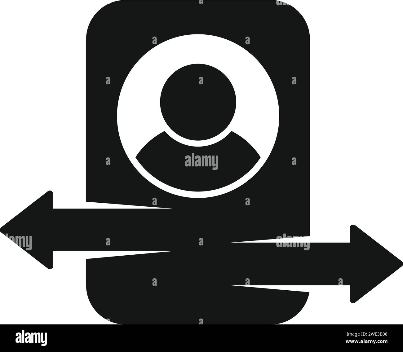 Ambiguity icon simple vector. Data confused. Lost question block Stock ...