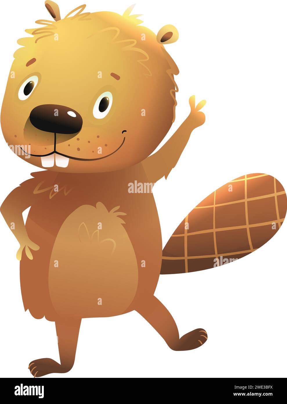 Beaver character hi-res stock photography and images - Alamy