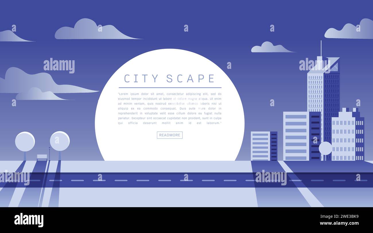 Beautiful City Park horizontal Nature landscape blue tone Natural ...