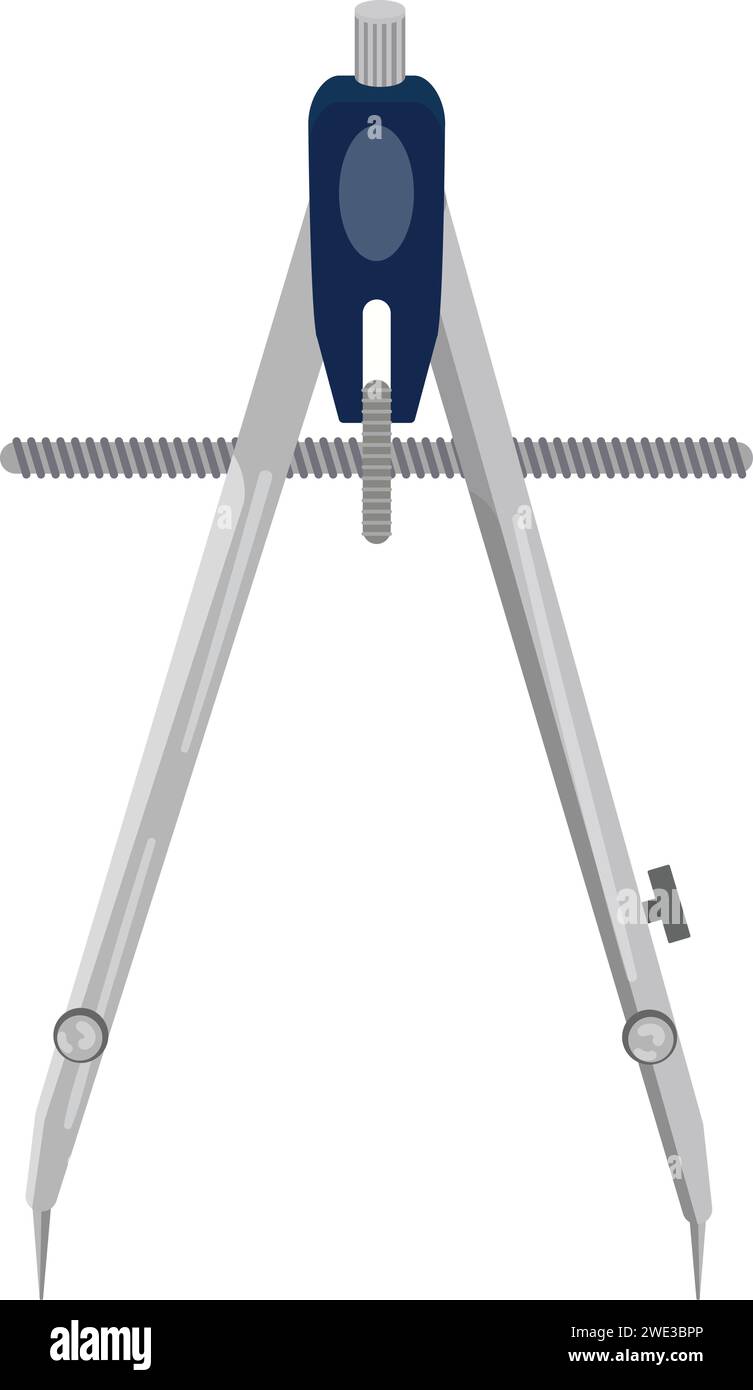 Map ruler pencil and compass Cut Out Stock Images & Pictures - Alamy