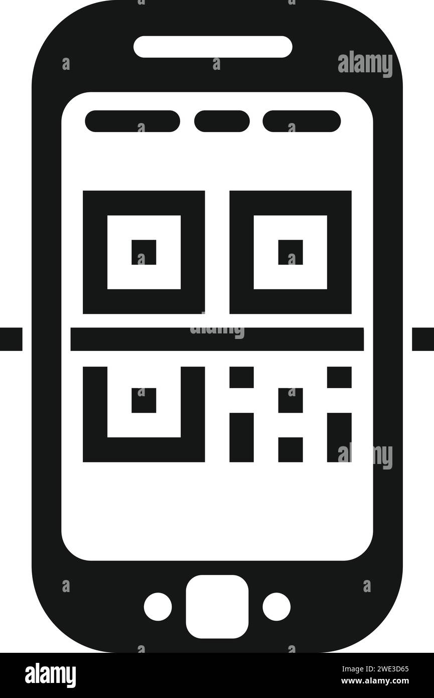 Phone scan receipt Cut Out Stock Images & Pictures - Alamy