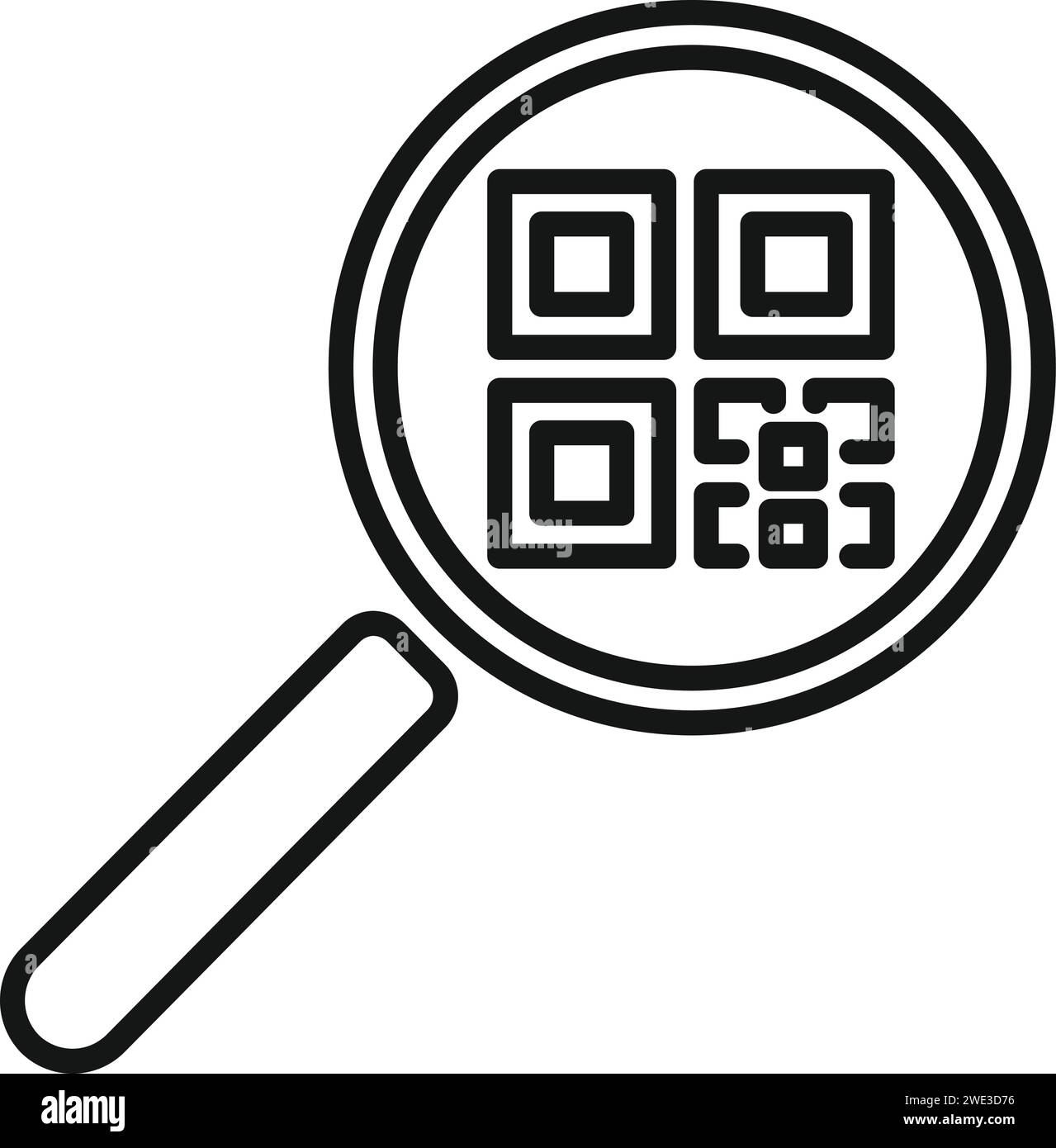 Scanning qr code with mobile smart phone qr code payment Black and ...