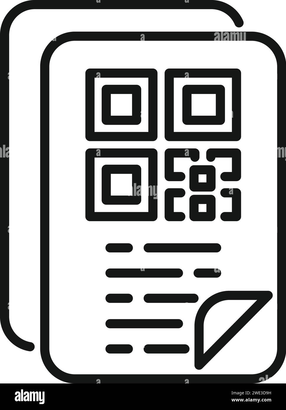 Scanning qr code with mobile smart phone qr code payment Black and ...