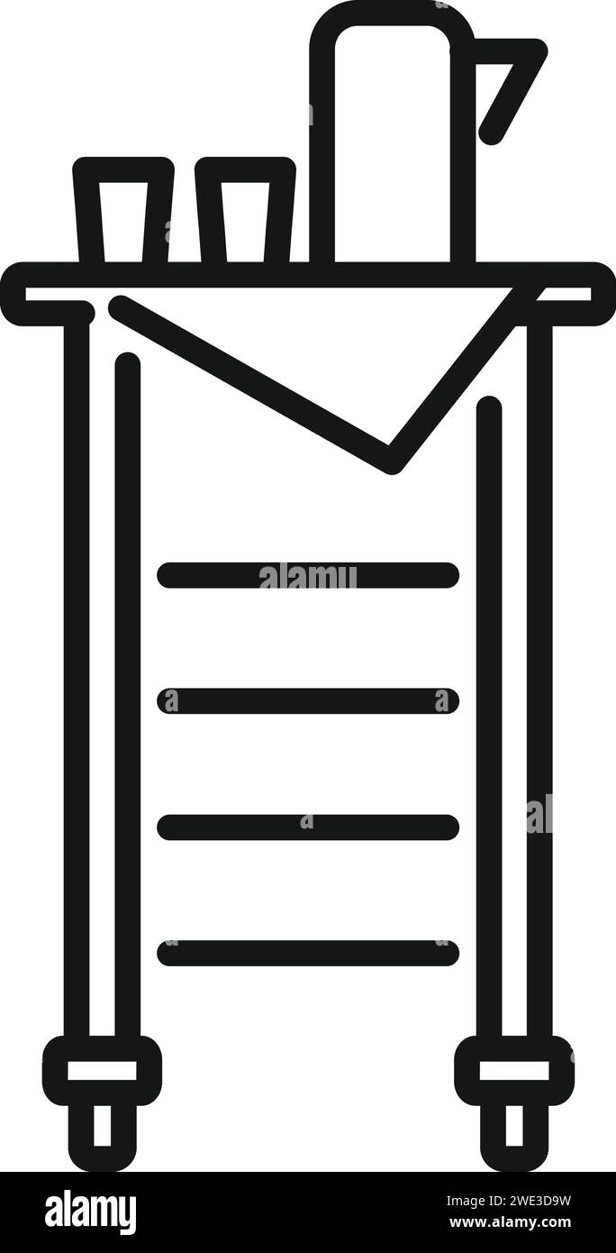 Airplane food cart hi-res stock photography and images - Alamy