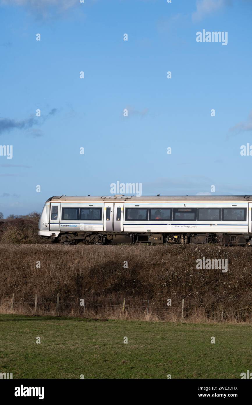 Chiltern Railways class 168 train, Warwickshire, UK Stock Photo - Alamy