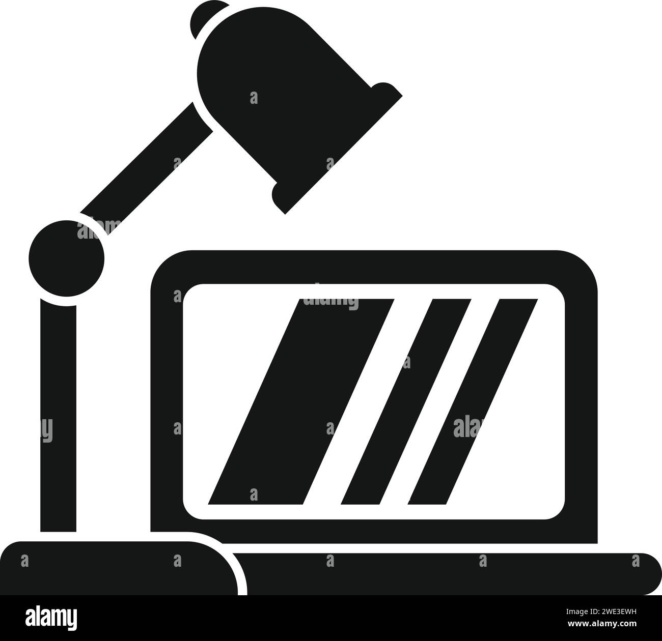 Late laptop work icon simple vector. Hour daily fast active. Worker ...