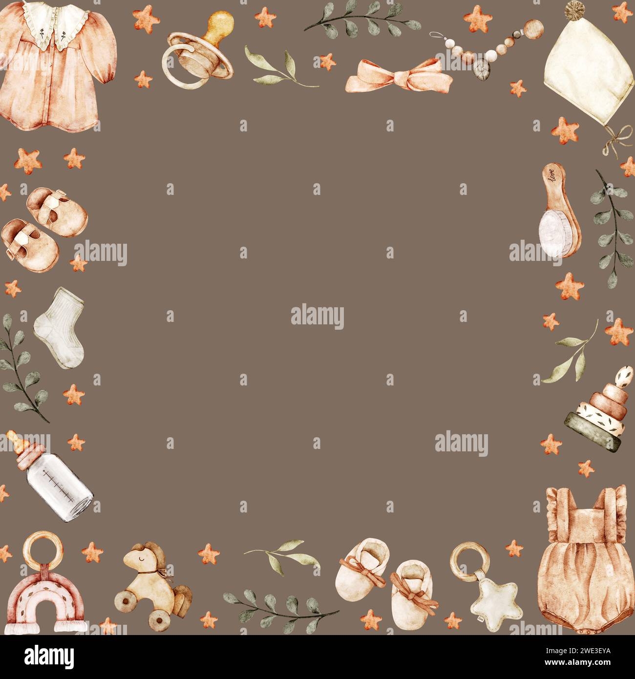 Baby shower booties clipart hi-res stock photography and images - Alamy
