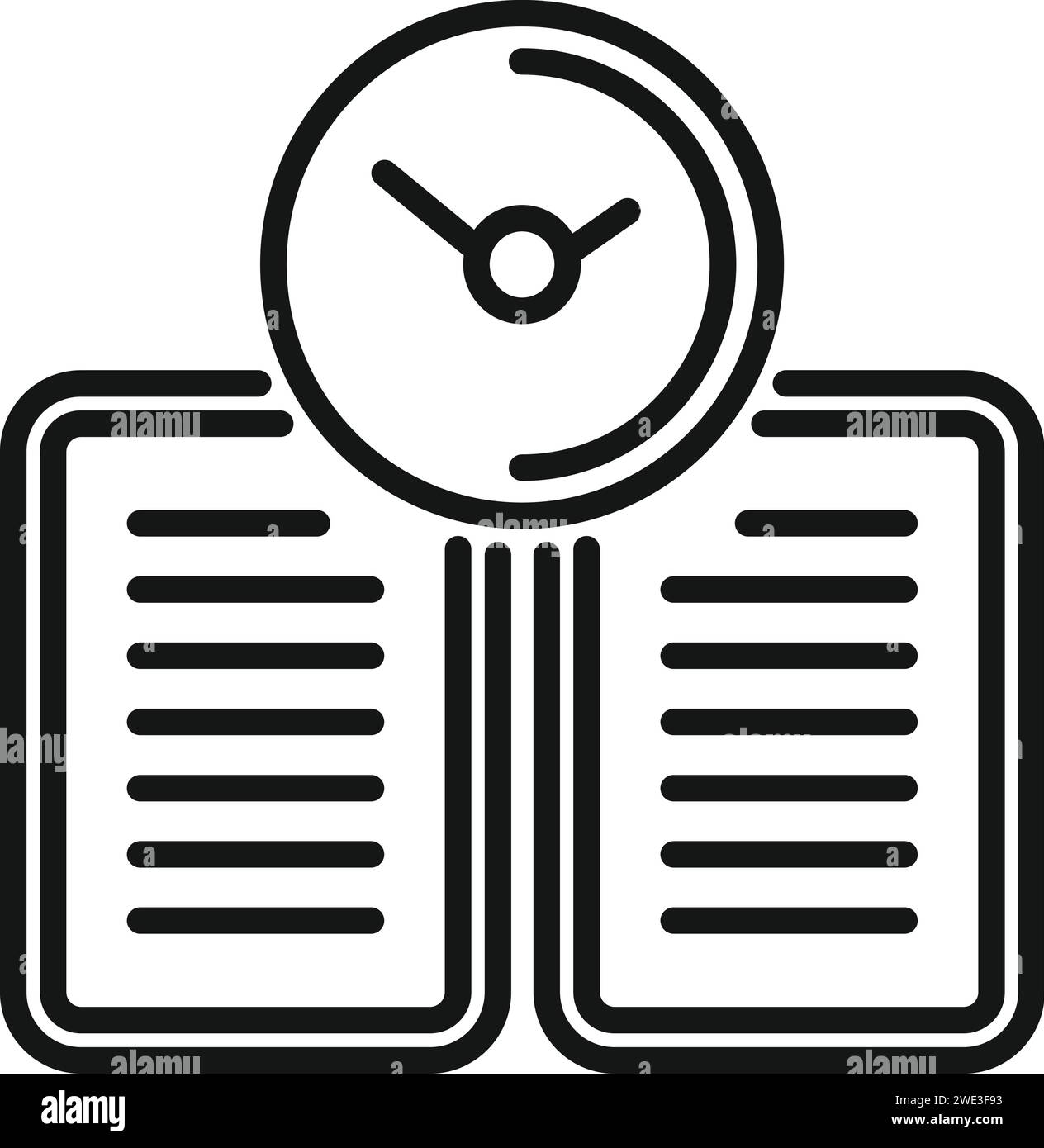 Work late document icon outline vector. Active fast sleepy. Tired ...