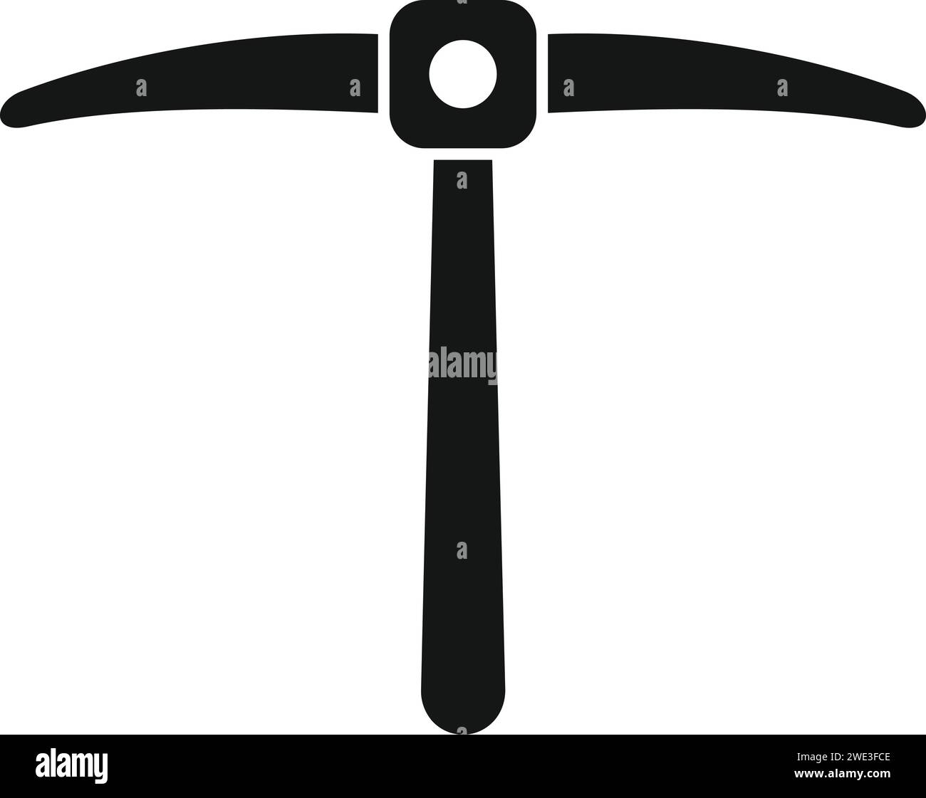 Ice pick axe icon simple vector. Bonfire excavation. Outdoor offroad ...