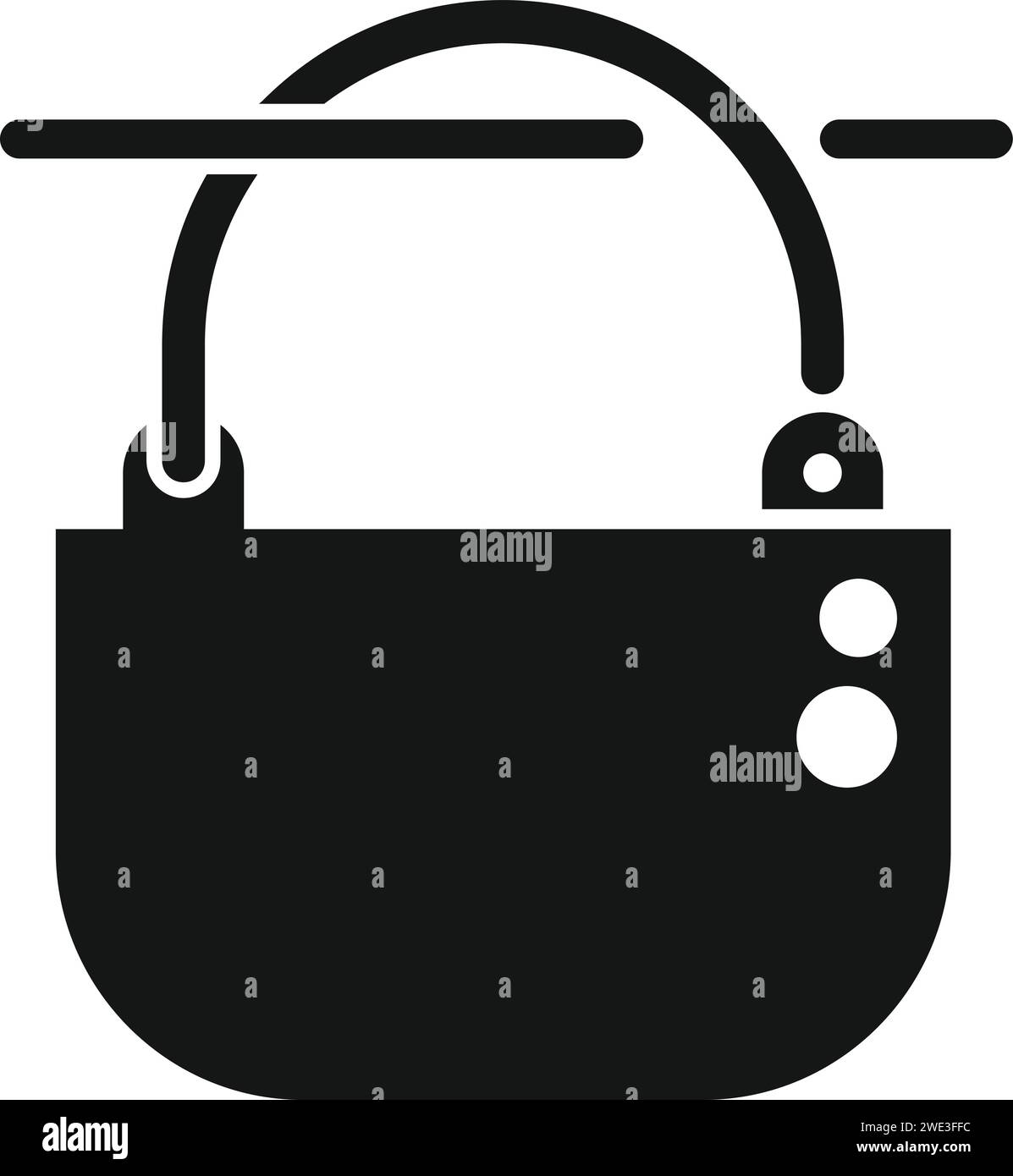 Hot cauldron fire icon simple vector. Outdoor hiking. Nature adventure ...