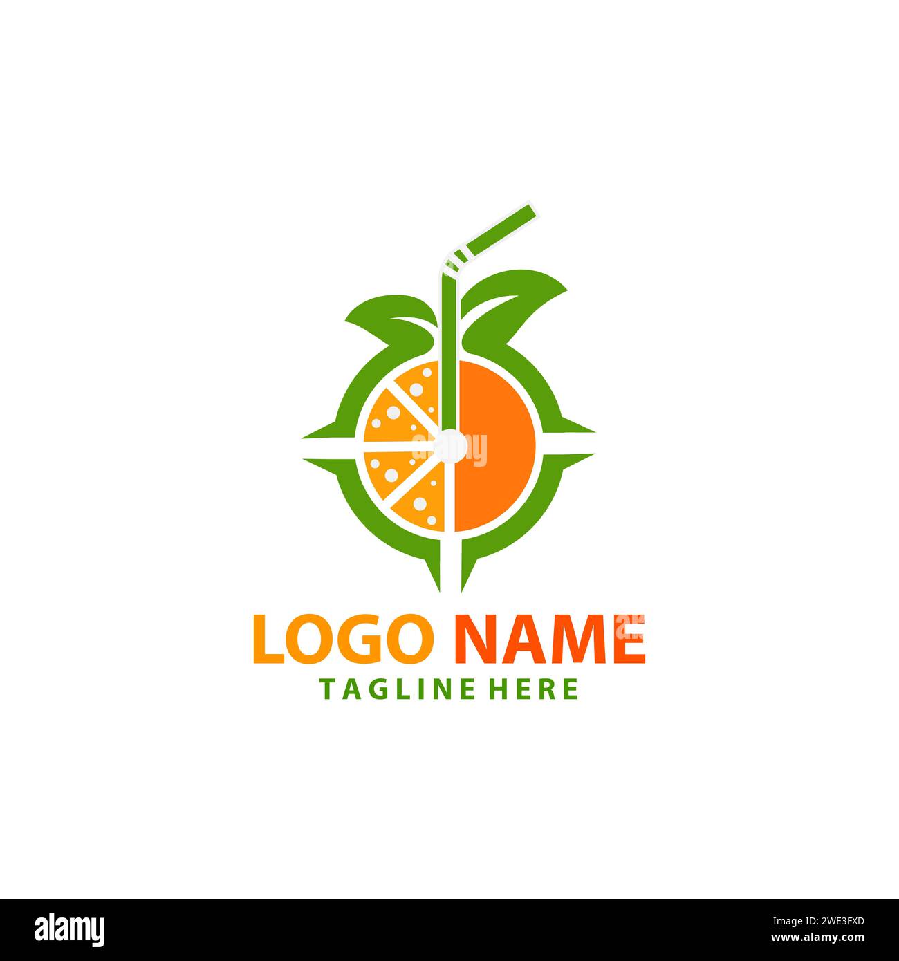 orange juice target logo design vector Stock Vector Image & Art - Alamy