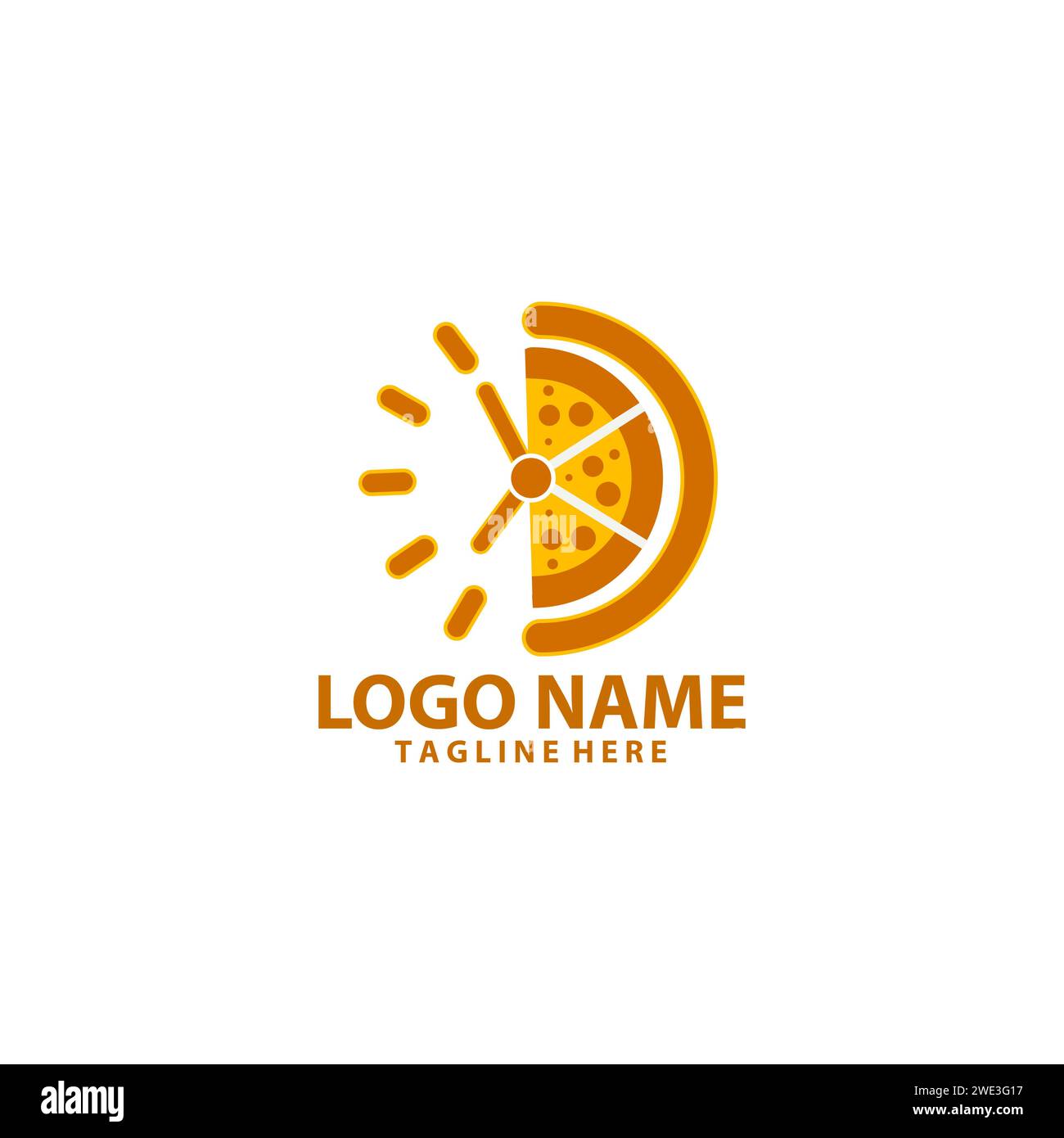 pizza time logo design vector Stock Vector Image & Art - Alamy