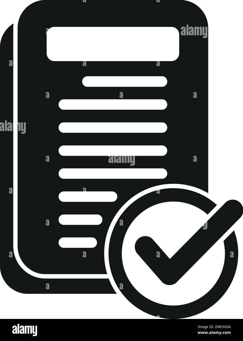 Approved documents icon simple vector. Claim marketing. Business online ...