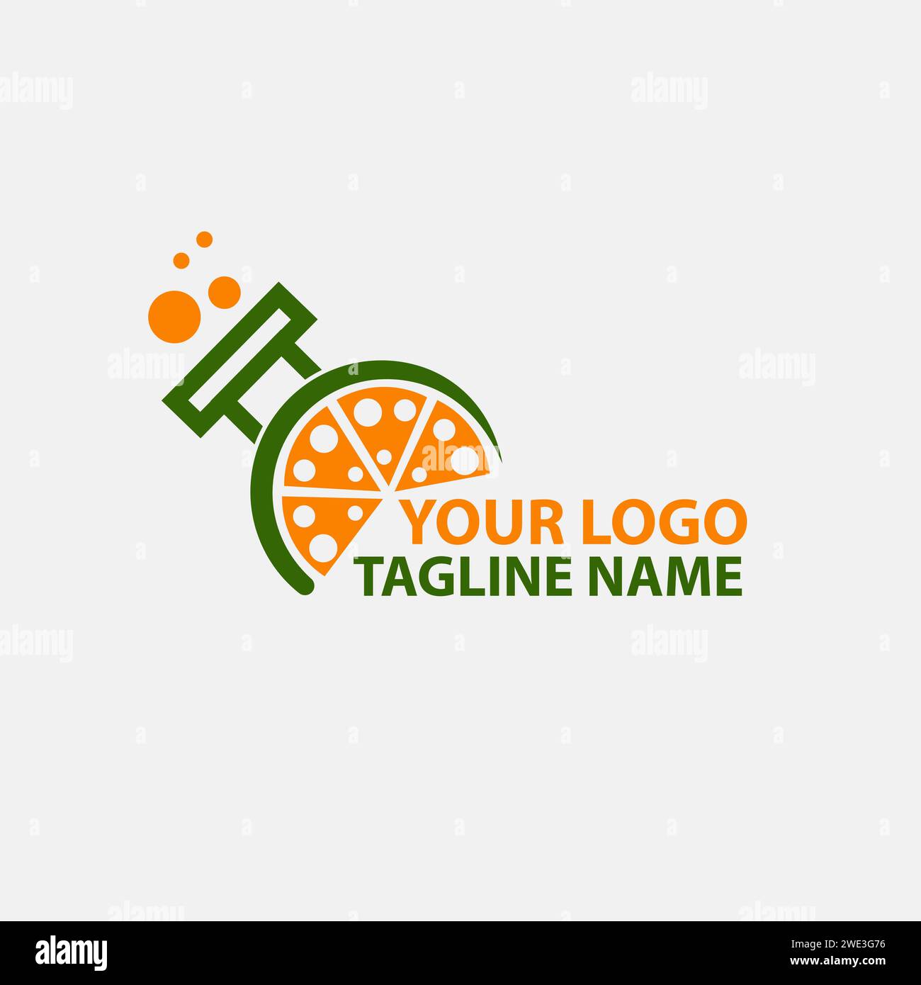 lab orange modern logo design vector Stock Vector Image & Art - Alamy