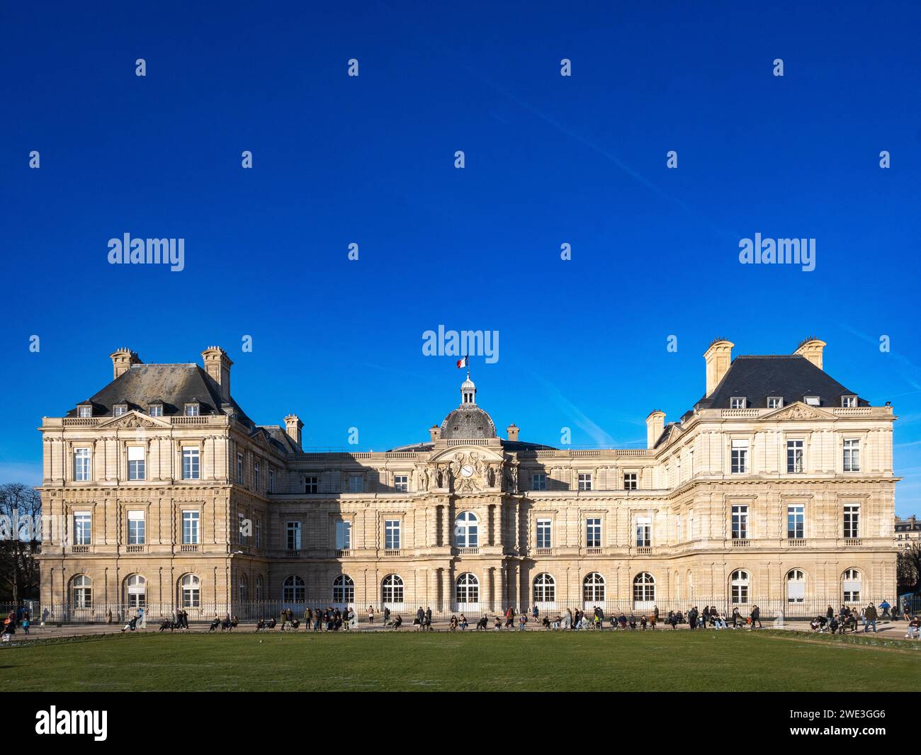 Paris, France, Palais du Luxembourg in 6th arrondissement of Paris ...