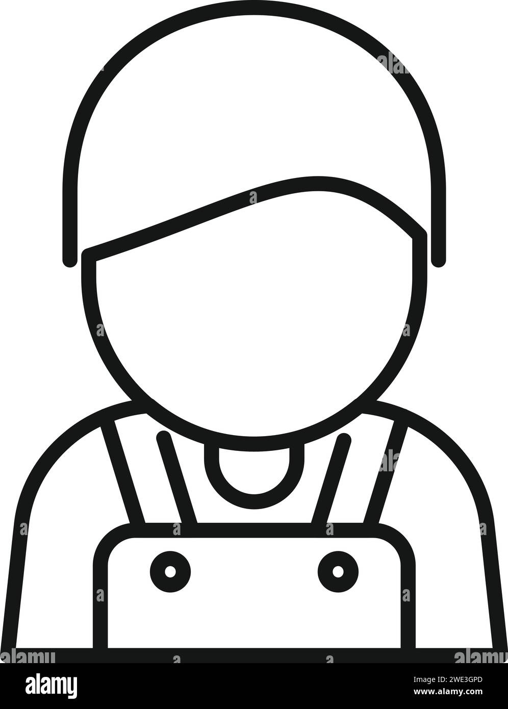 Man repair air conditioner icon outline vector. Work service. Fix ...