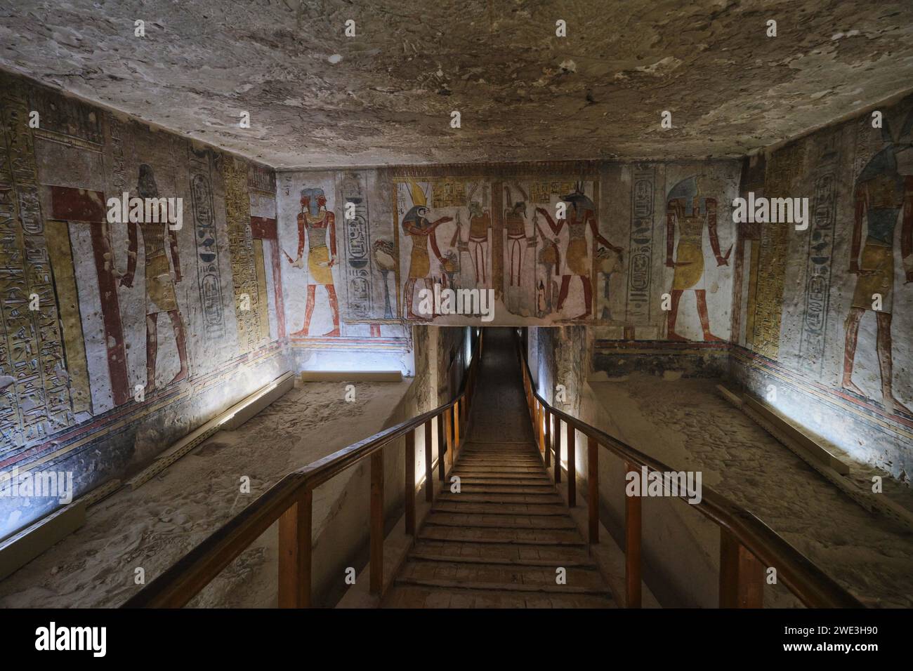 Luxor, Egypt - January 2, 2024: The Tomb of Tausret and Setnakht (KV 14 ...