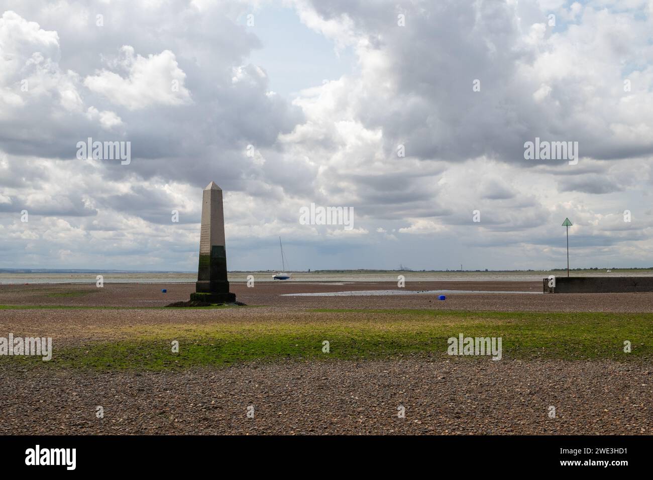 The Crowstone on Chalkwell Beach, Essex, England, United Kingdom. A ...
