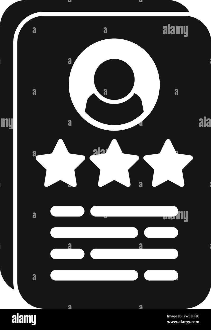 New candidate person icon simple vector. Service hr applicant. Business ...