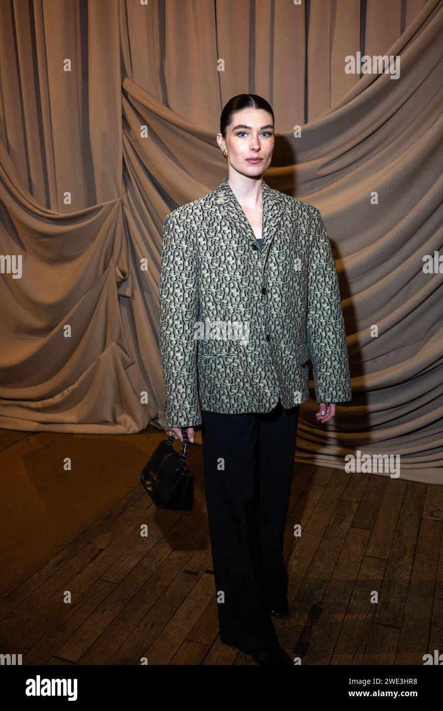 Paris, France. 23rd Jan, 2024. Anja Winkelmann attends Syrian fashion ...