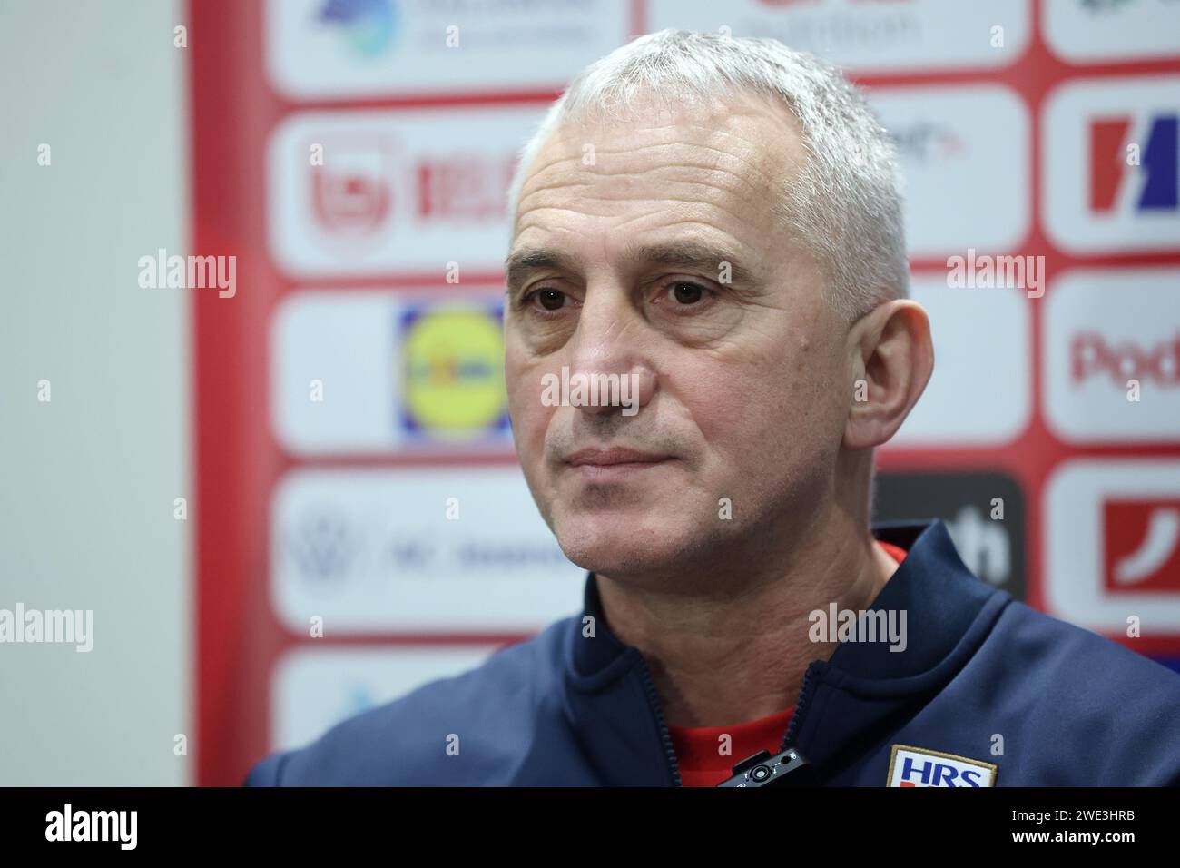 Cologne, Germany. 23rd Jan, 2024. Croatia Head Coach Goran Perkovac ...