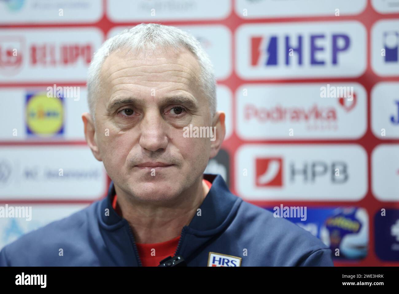 Cologne, Germany. 23rd Jan, 2024. Croatia Head Coach Goran Perkovac ...