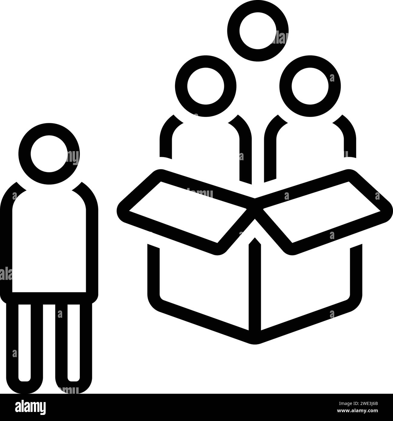 Icon for outsider, stranger Stock Vector Image & Art - Alamy