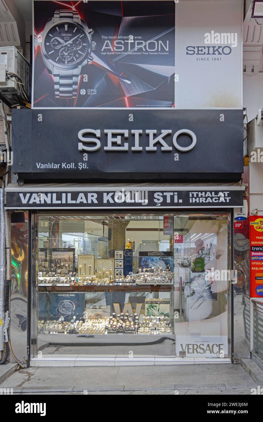 Istanbul, Turkey - October 18, 2023: Watch Shop Vanlilar Seiko Japan at ...