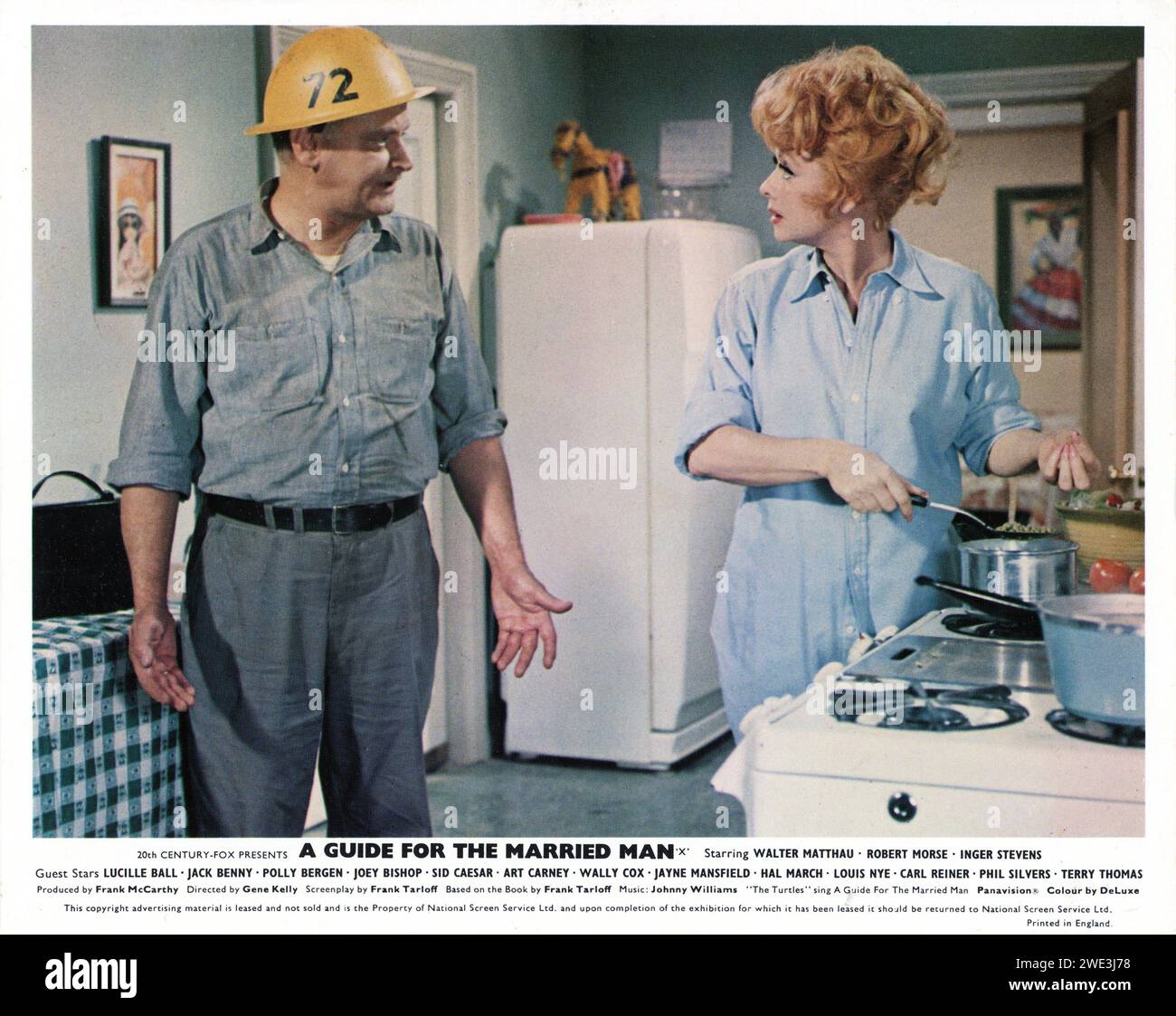 ART CARNEY and LUCILLE BALL in A GUIDE FOR THE MARRIED MAN 1967 director GENE KELLY book ...