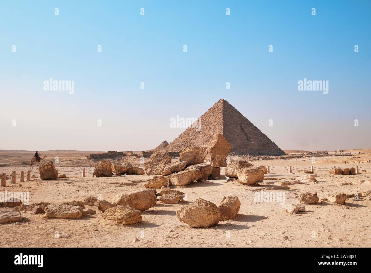 Giza, Egypt - December 24 2023: The Pyramid of Menkaure, the smallest ...