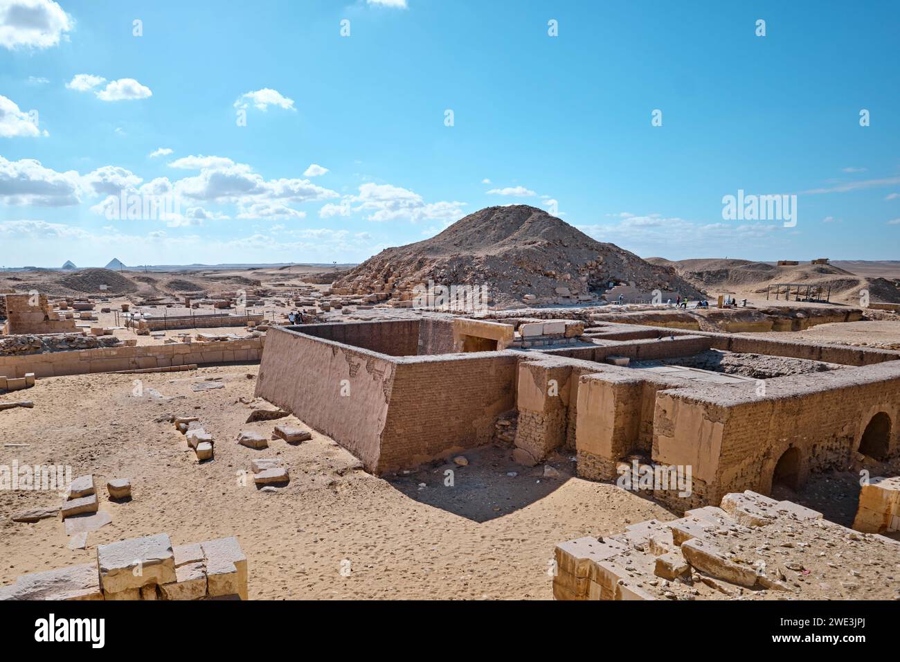 Saqqara, Egypt - January 2, 2024: Ancient Egyptian mastaba tomb in ...