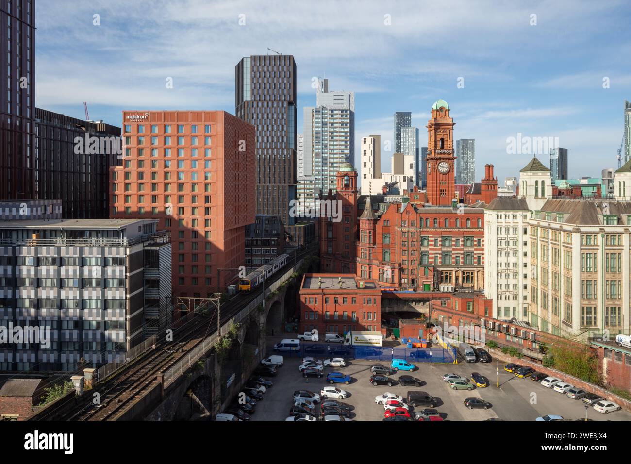 Image taken from 86 Princess Street, Manchester looking towards the ...