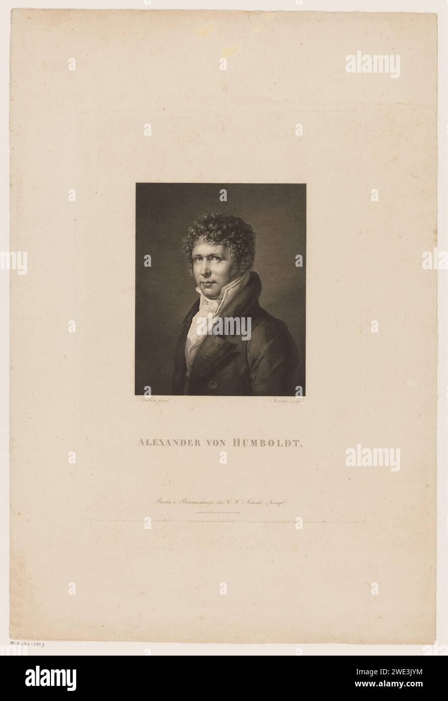 PortraT van Alexander von Humboldt, François Forster, After Carl von ...