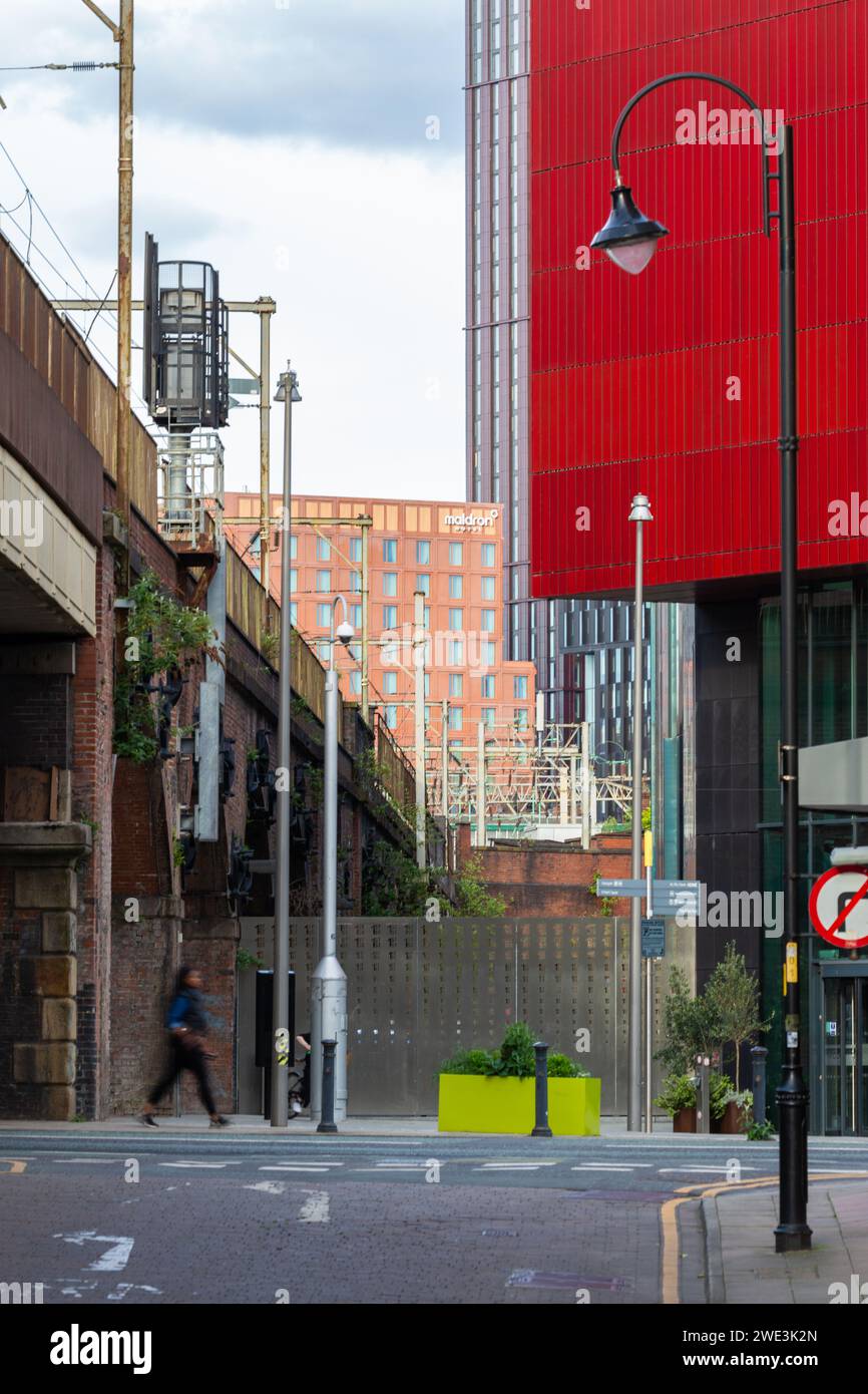 Taken on Hewitt Street in Manchester looking towards First Street ...