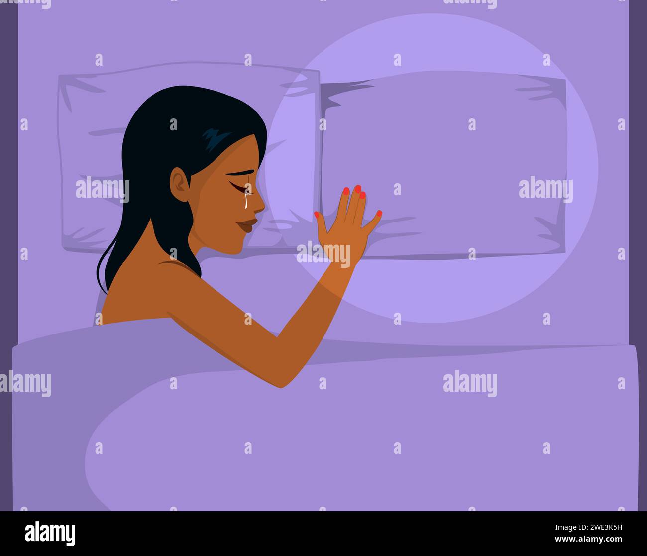 Cartoon crying woman hi-res stock photography and images - Alamy