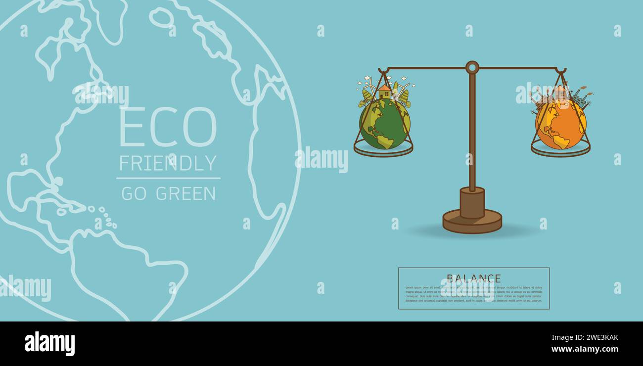 The different of Environmentally landscape factory and forest ,green ...