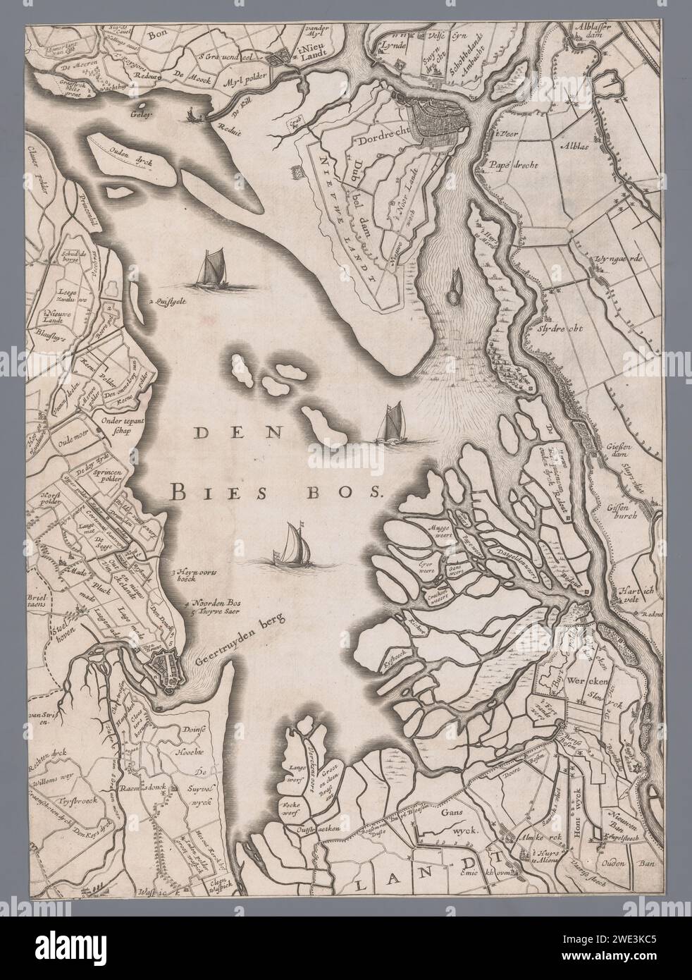 Map of the Graafschap Holland and Utrecht (plate 29), Jacob Aertsz ...