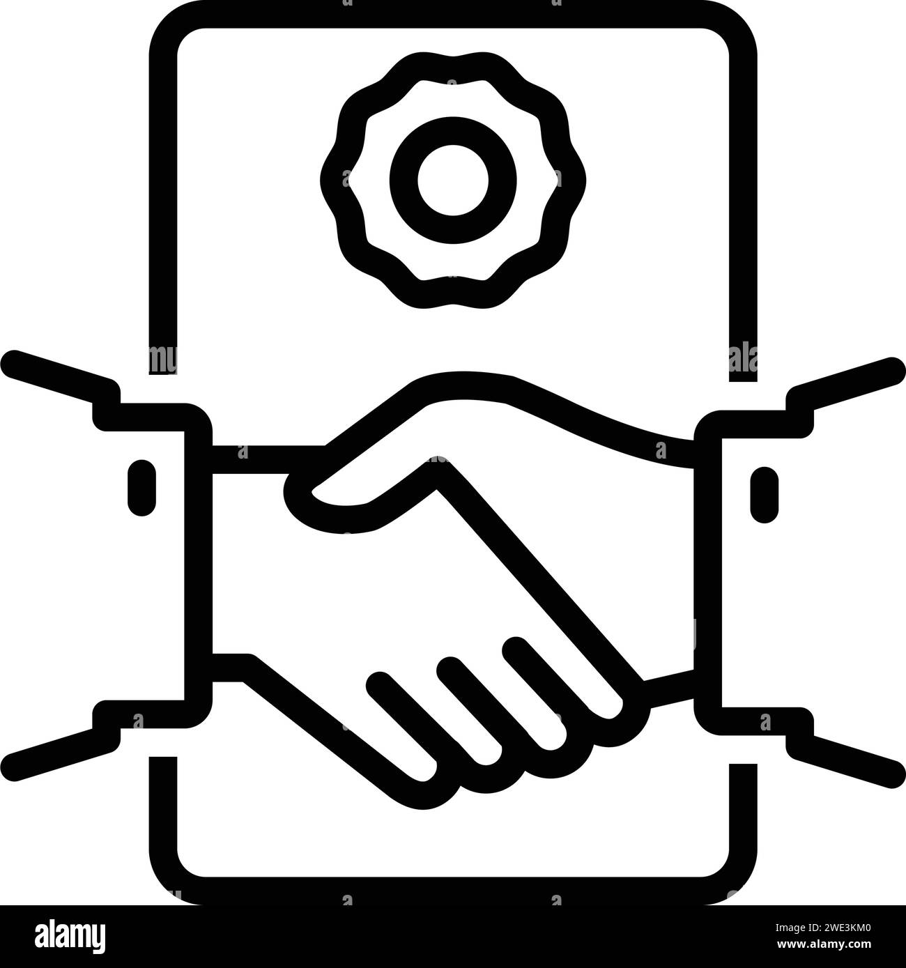 Icon for deal agreement, handshake Stock Vector Image & Art - Alamy