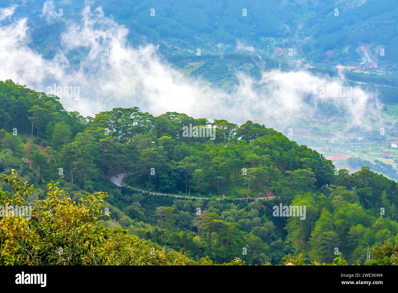 Dran pass seen from above is beautiful and majestic. This is the most ...