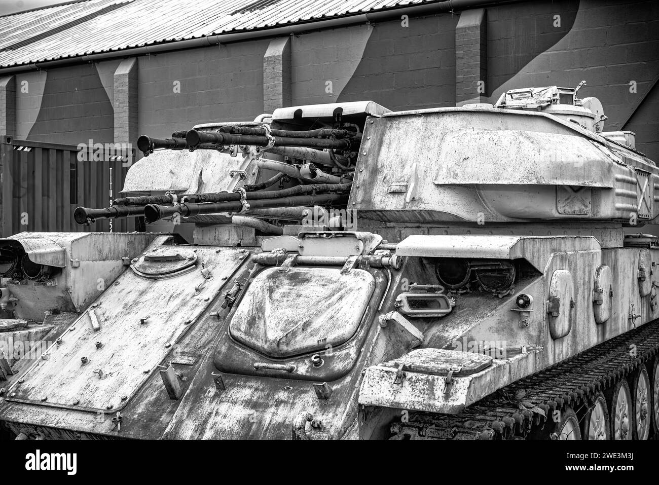 A Russian made armoured self-propelled anti-aircraft weapon system ...