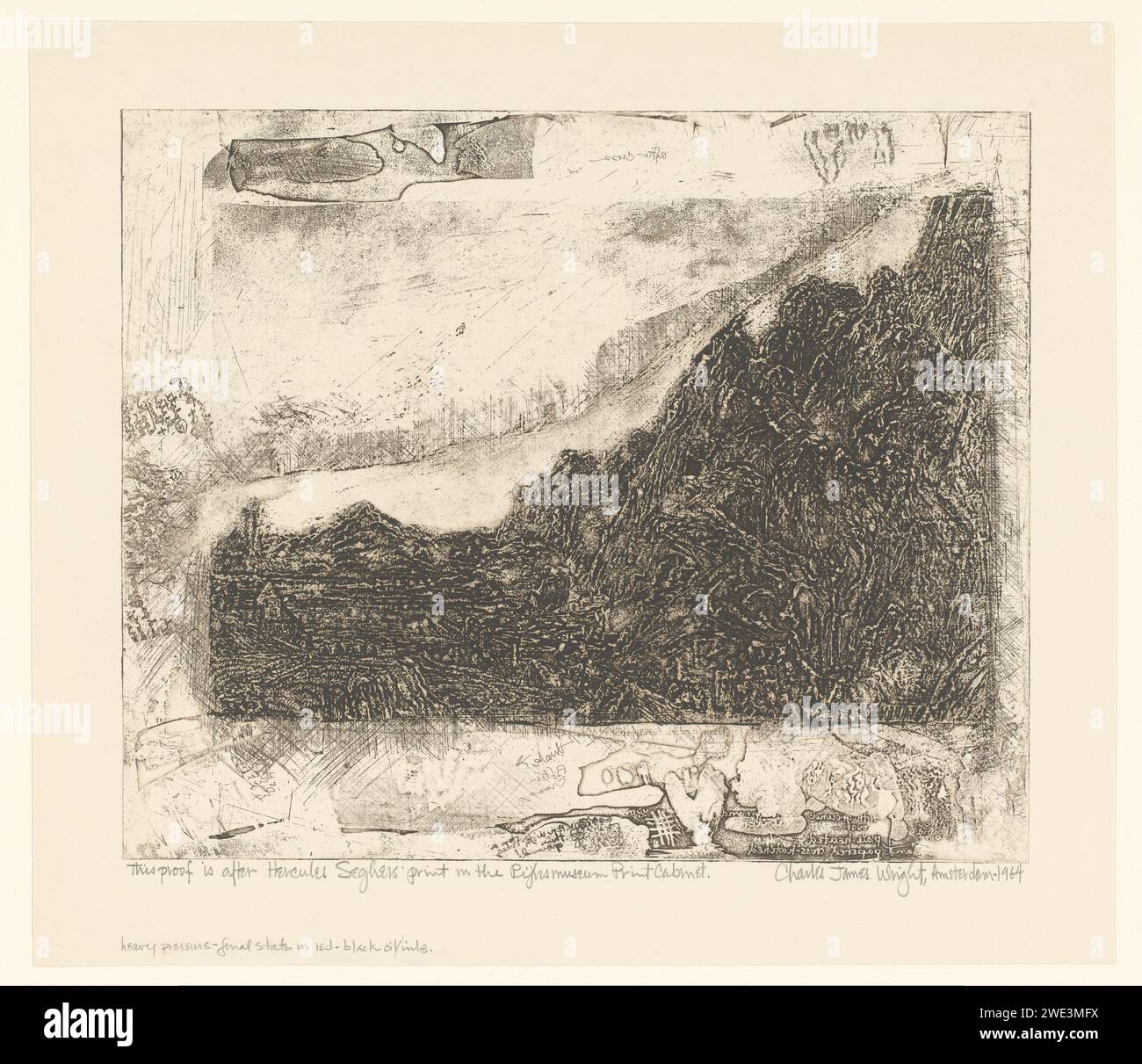 Rocky Landscape with roads and a river, Charles James Wright, After ...